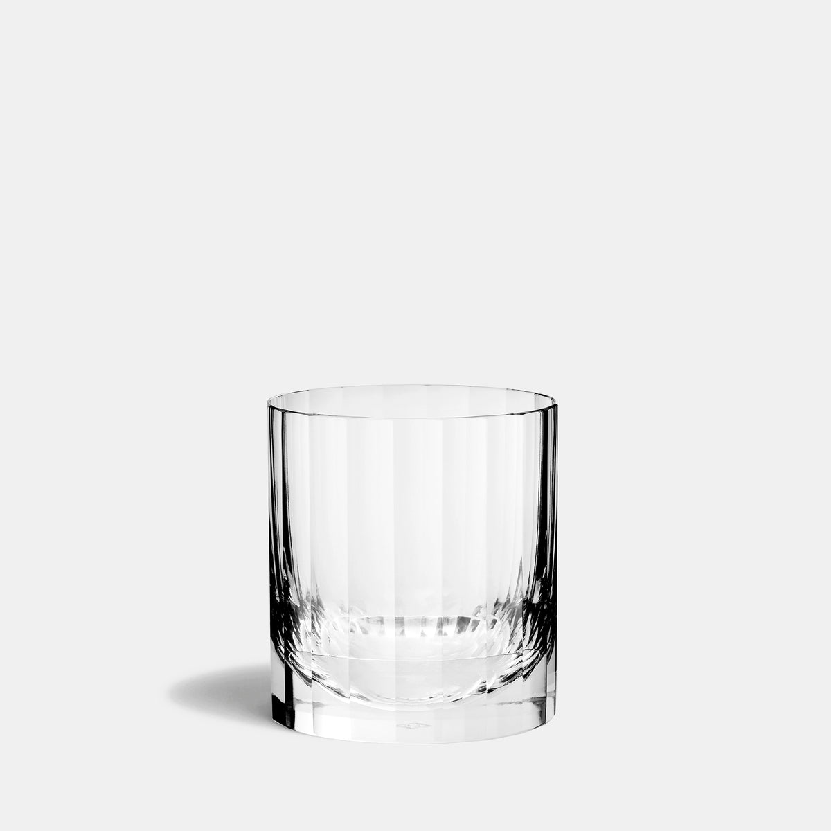 Fluted Single Old Fashioned Tumbler | Cut Crystal Glassware