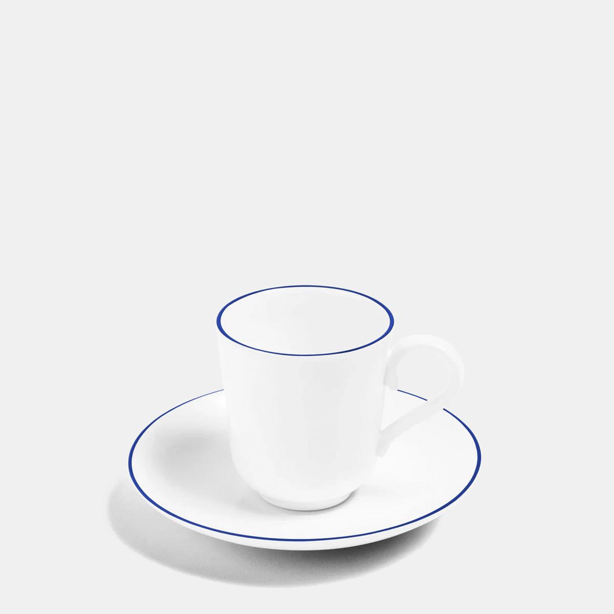 Line Espresso Cup And Saucer | Fine Bone China | Richard Brendon