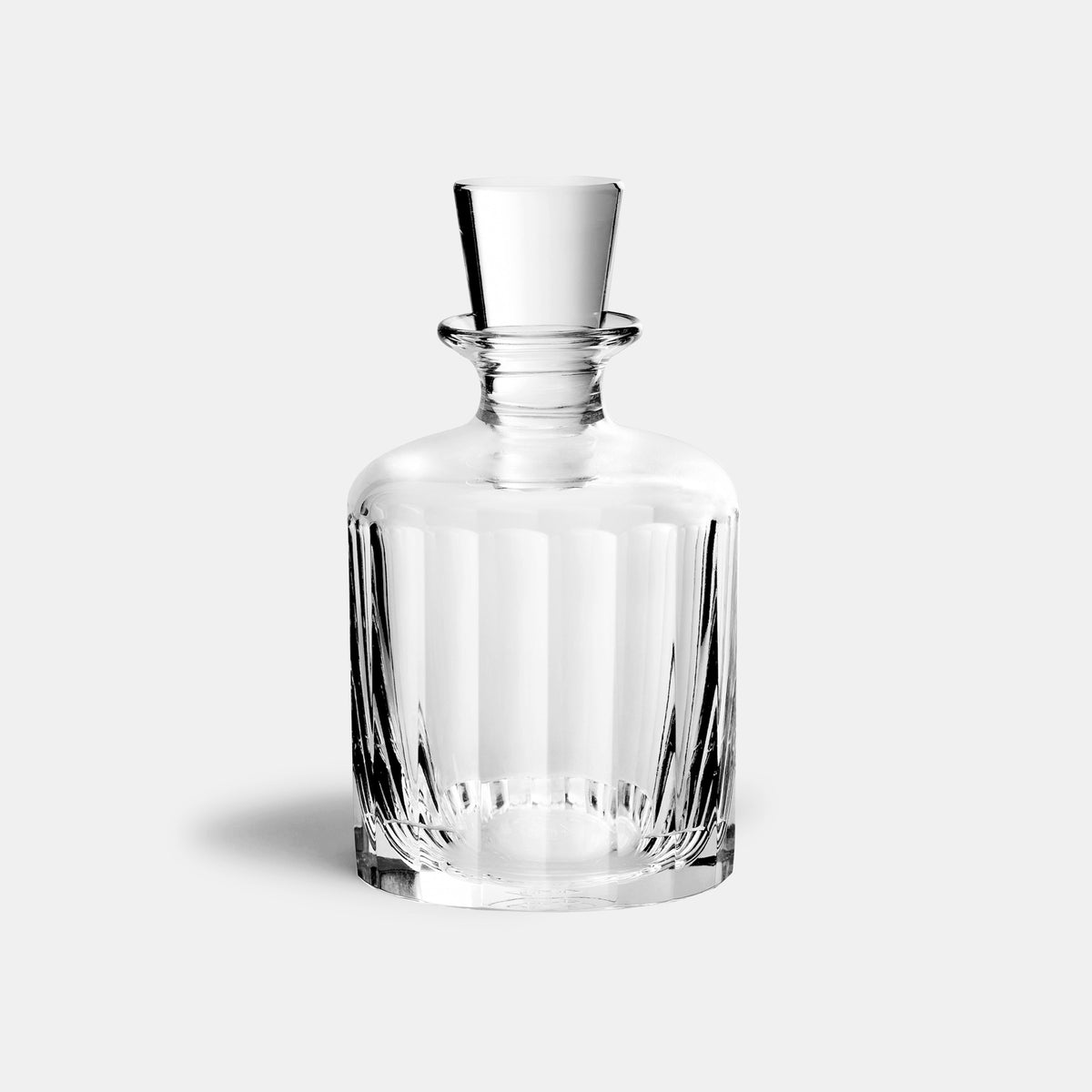Fluted Small Whisky Decanter | Cut Crystal Glassware